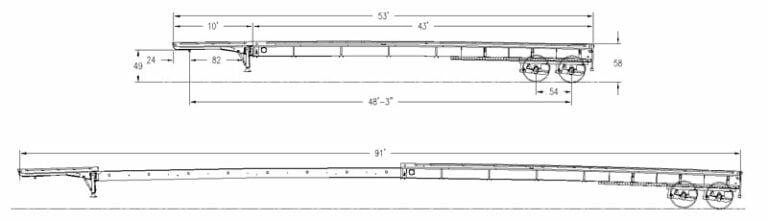 XL Flat Deck Extendable - XL Specialized Trailers